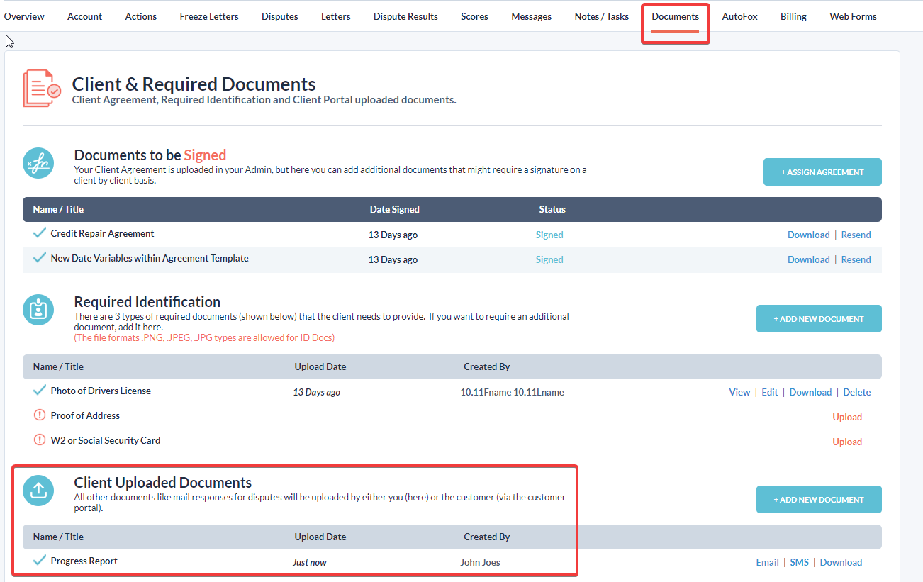 Side By Side Re-Import(Montly Progress Report) – DisputeFox