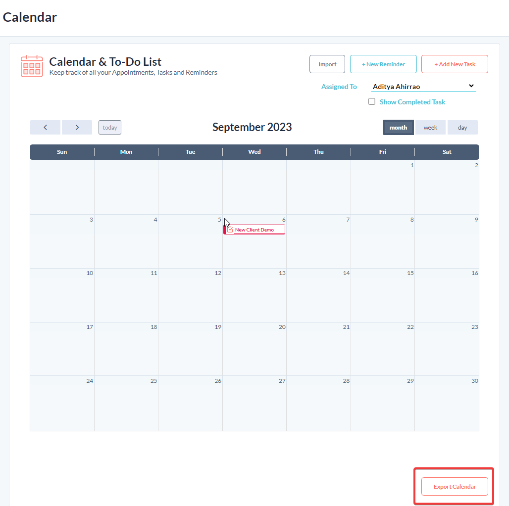 How the built-in calendar with the application helps users to get in ...