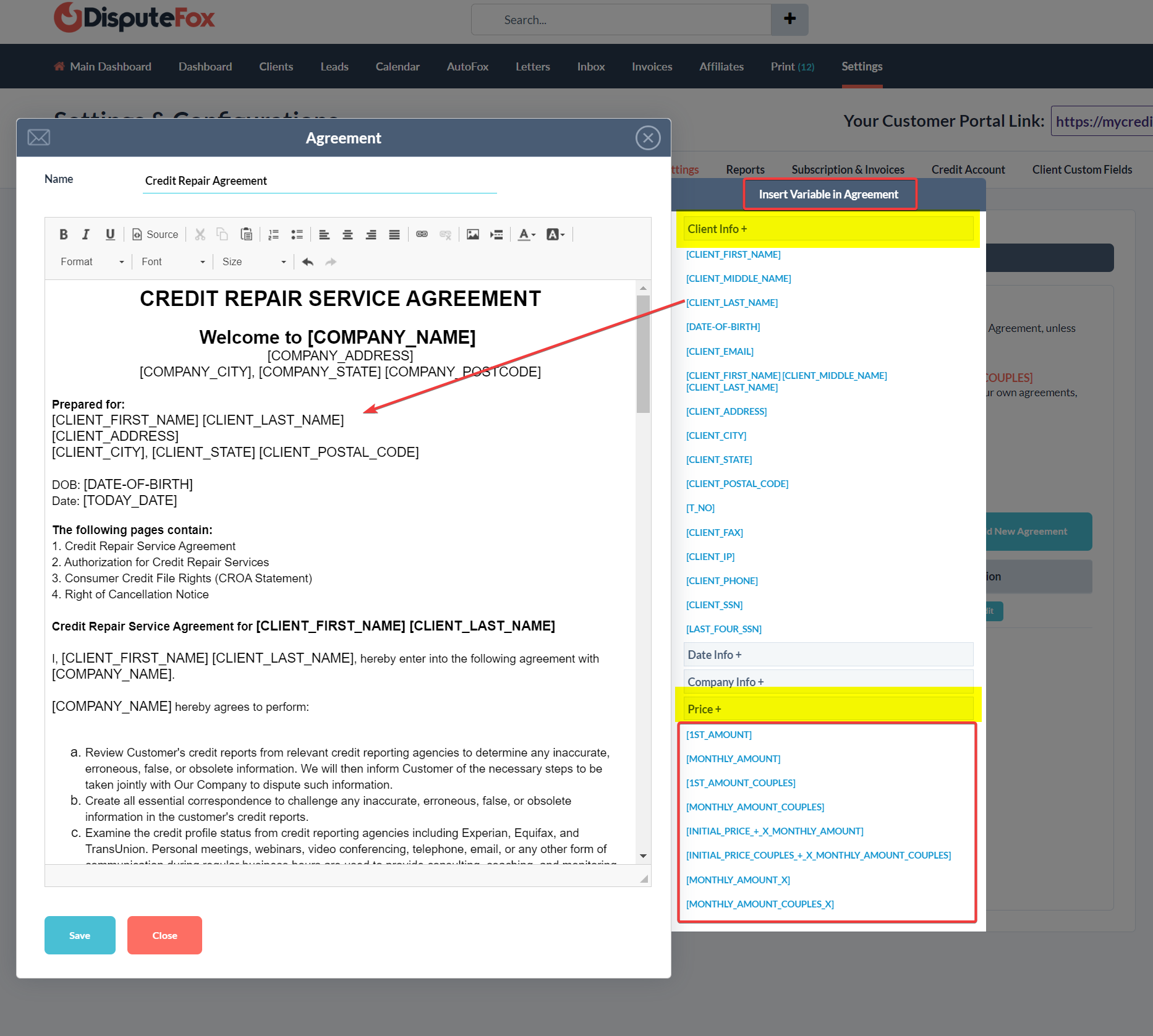 Updating Client Agreement Pricing And Terms A Guide Disputefox
