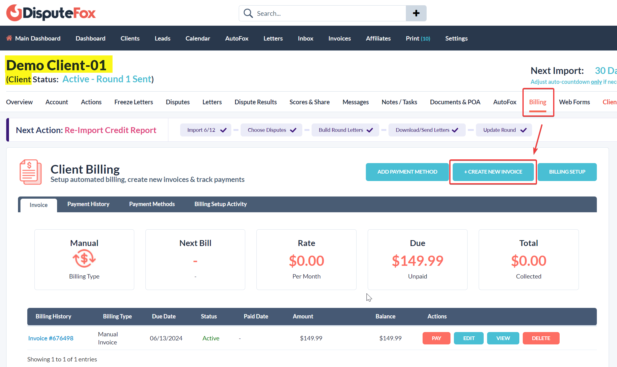 How can I create an unpaid invoice? – DisputeFox