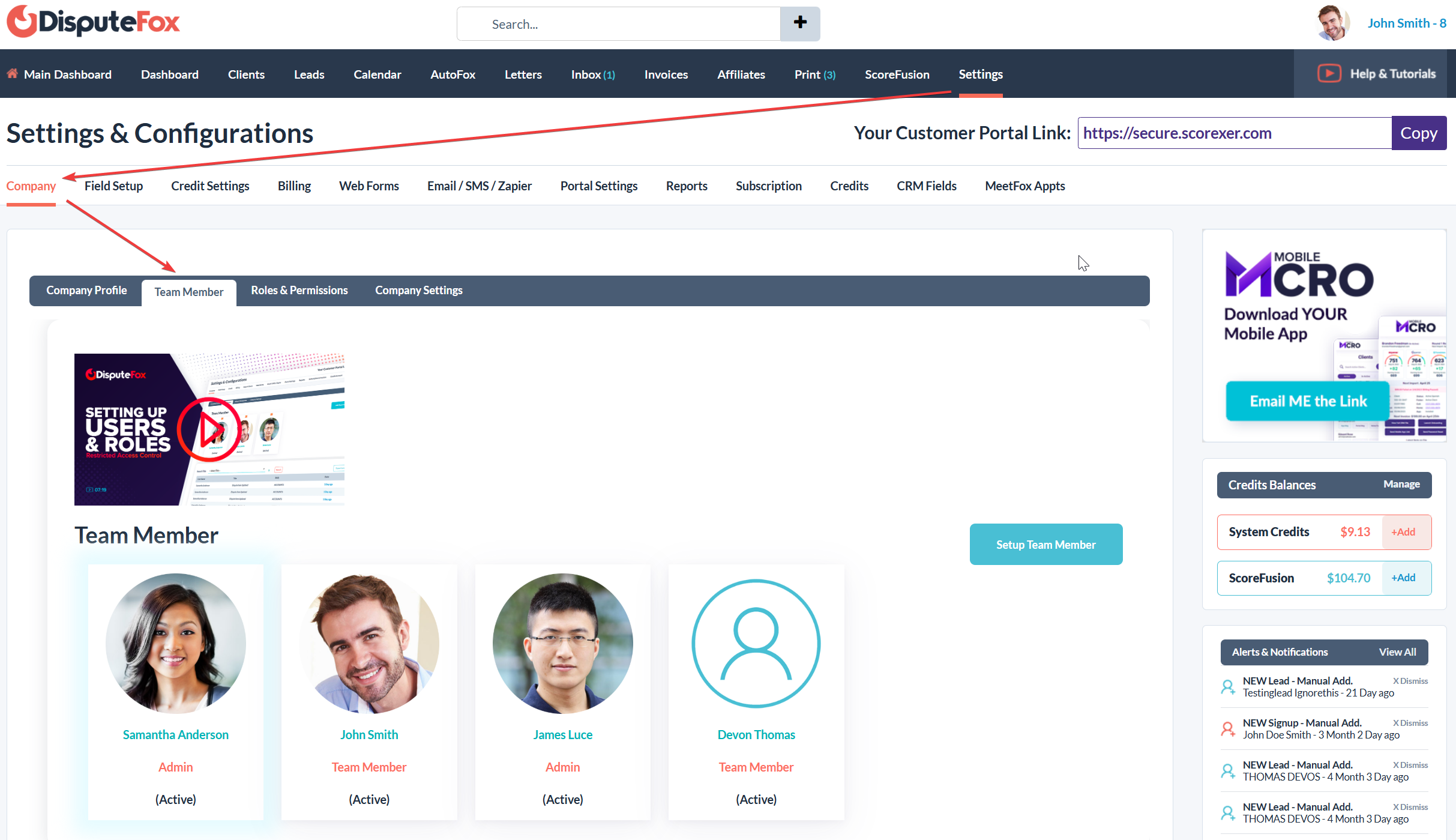 How to Delete a Team Member in DisputeFox ? – DisputeFox
