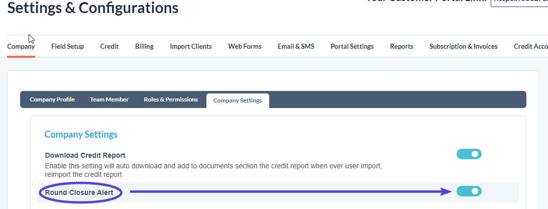 Round Closure Options – DisputeFox