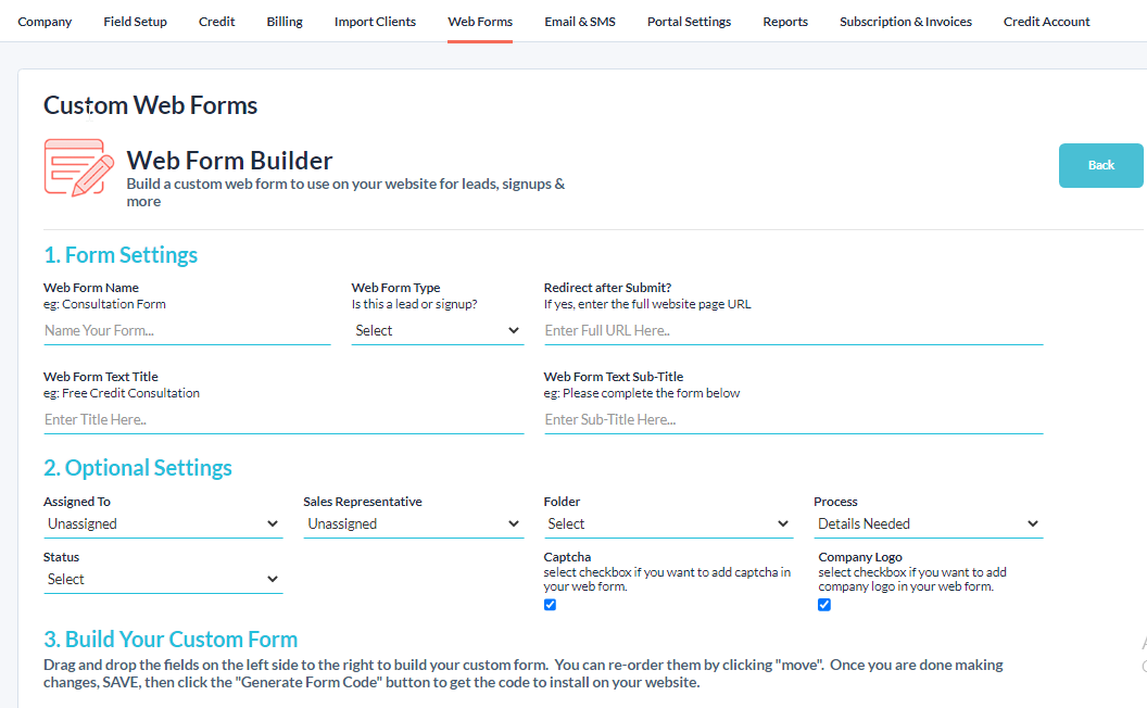 How to Configure Webform – DisputeFox